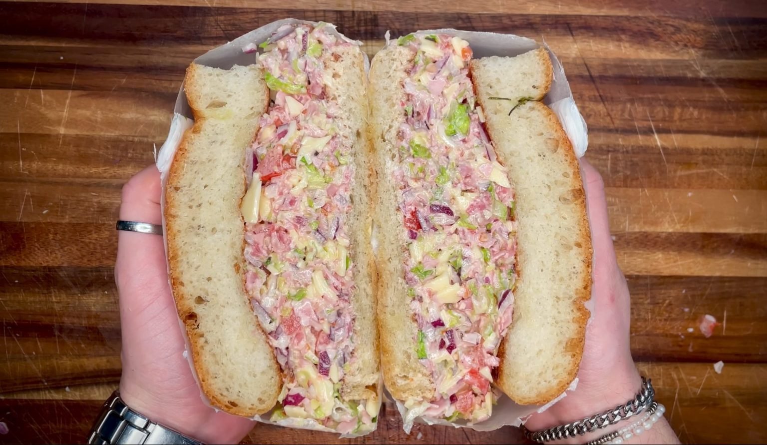 Viral Chopped Sandwich, Italian Edition - Sensationalsandwiches